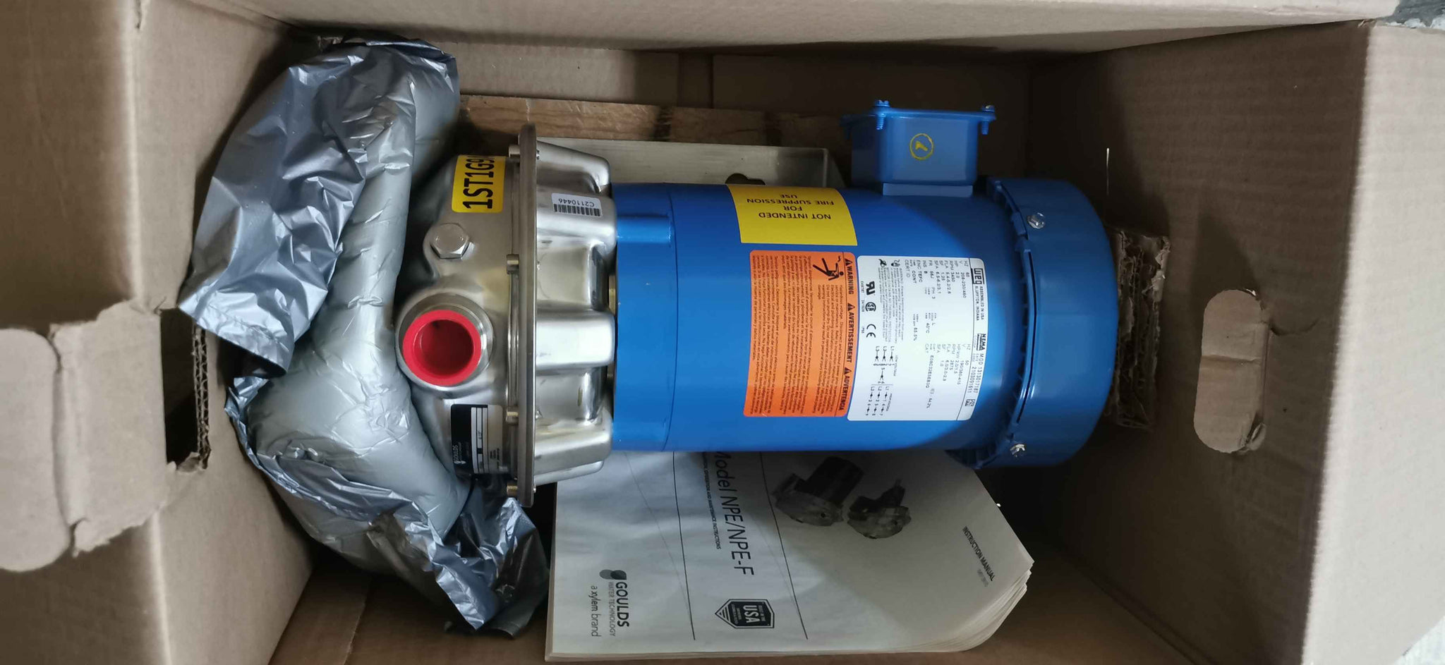 1ST1G4A4 MOTOBOMBA HORIZONTAL 2HP 1F MOD NPE MARCA GOULDS PUMPS EN ACE – Hidroequip